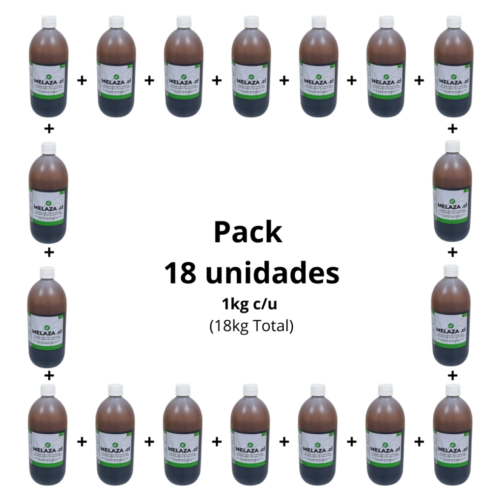 Pack x18 uni | Melaza Agrícola Fortificada 1Kg | Tienda Melaza.cl