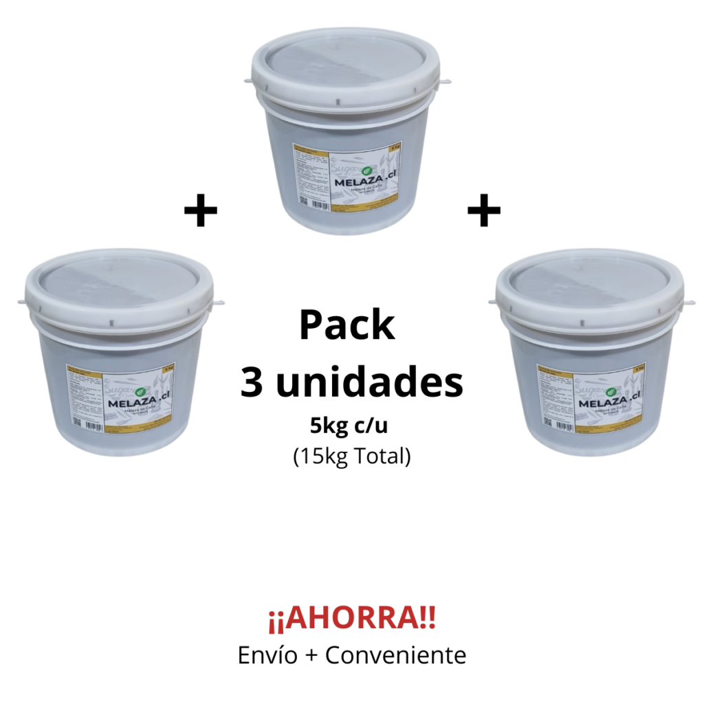 Pack x3 uni | Melaza de Caña 5Kg | Tienda Melaza.cl